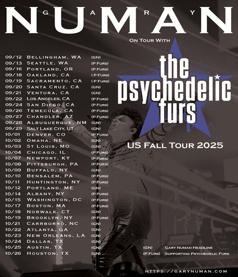 Psychedelic Furs US Tour 2025 - Gary Numan The official website