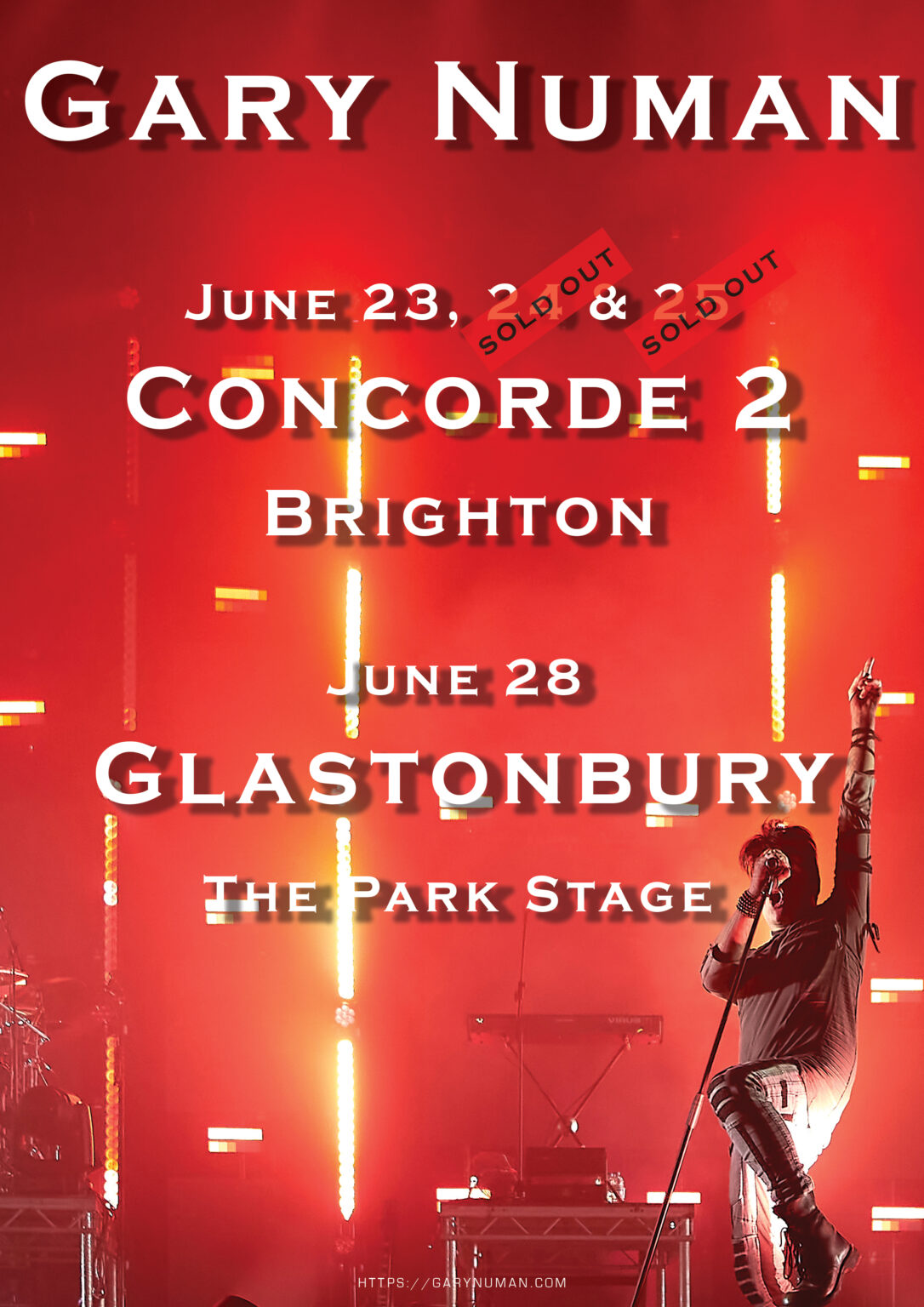 Extra Brighton Warm Up Show - Gary Numan The official website