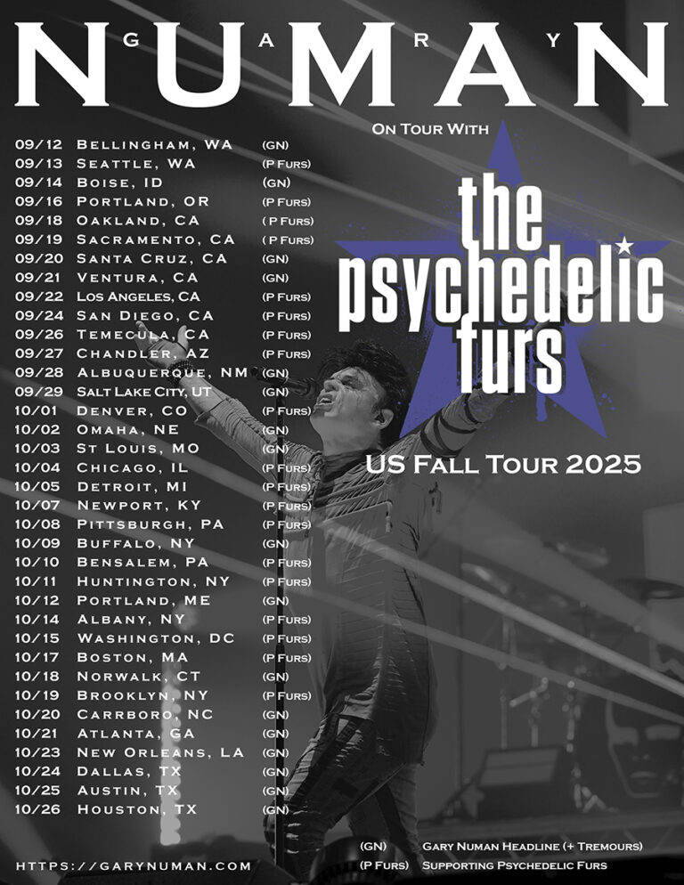 New Show Added To US Tour - Gary Numan The official website
